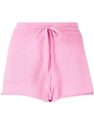 TEDDY CASHMERE Portofino Drawstring Cashmere Shorts - Pink