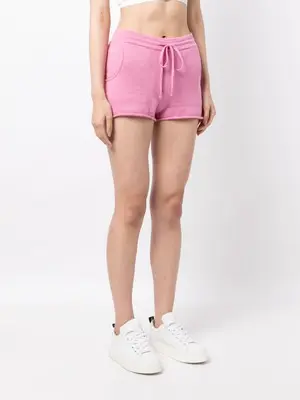 TEDDY CASHMERE Portofino Drawstring Cashmere Shorts - Pink