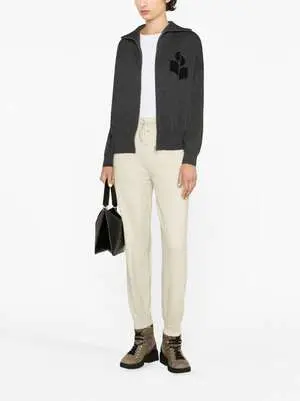 MARANT ETOILE Kira Knitted Trousers - Neutrals