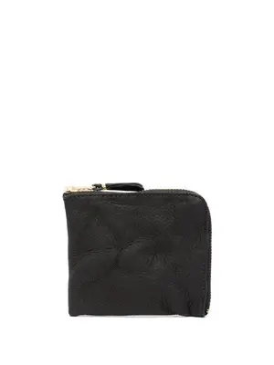 Comme Des Garçons Zipped Leather Wallet - Black