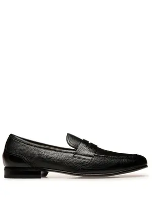 Bally Saix-u Grained-leather Loafers