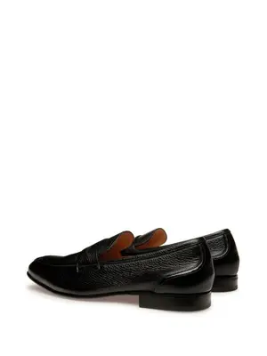 Bally Saix-u Grained-leather Loafers