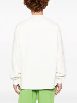 Y3 Logo-patch Organic Cotton Sweatshirt