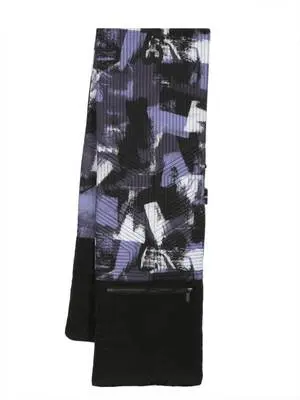 Y3 Abstract-print Quilted Scarf