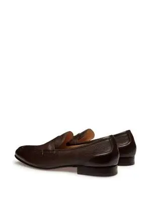 Bally Saix-u Grained-leather Loafers