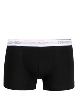 Dsquared2 Logo-waistband Cotton Boxers - Black