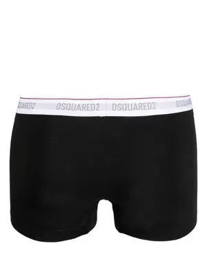 Dsquared2 Logo-waistband Cotton Boxers - Black