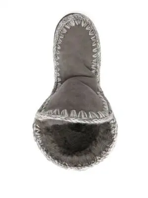 Mou Bold Suede Boots - Grey