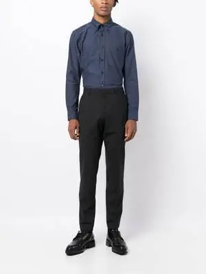 BOSS Slim-cut Mid-rise Trousers - Black