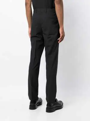 BOSS Slim-cut Mid-rise Trousers - Black