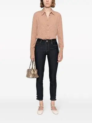 Pinko Logo-print Satin Shirt