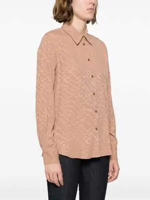 Pinko Logo-print Satin Shirt