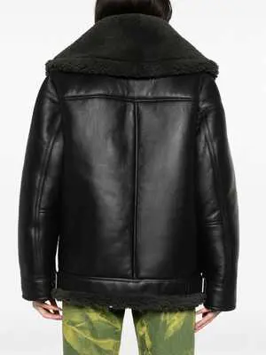 Acne Studios Shearling-lined Leather Biker Jacket