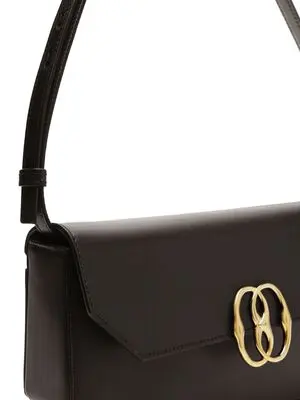 Bally Emblem Leather Shoulder Bag
