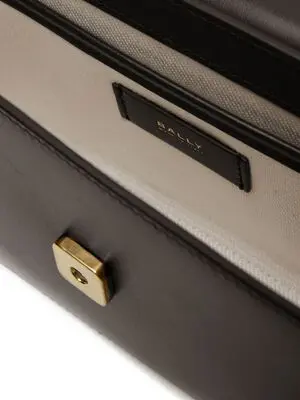 Bally Emblem Leather Shoulder Bag