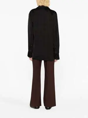 JIL SANDER Tie-fastening Wrap Shirt - Black