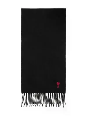 Ami De Coeur Wool Scarf - Black