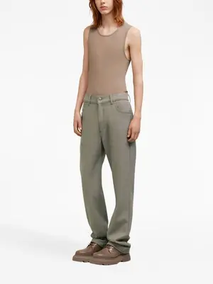 Ami Wool Straight-leg Trousers