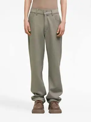 Ami Wool Straight-leg Trousers