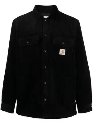 Carhartt Work In Progress Logo-patch Cotton Shirt Jacket - Black