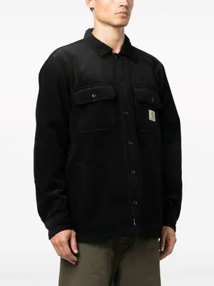 Carhartt Work In Progress Logo-patch Cotton Shirt Jacket - Black