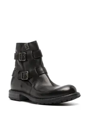 Moma Buckle-fastening Leather Ankle Boots
