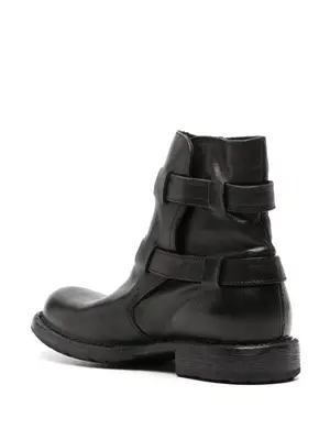 Moma Buckle-fastening Leather Ankle Boots