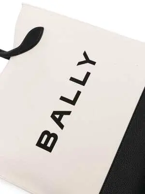 Bally Logo Print Tote Bag - Neutrals