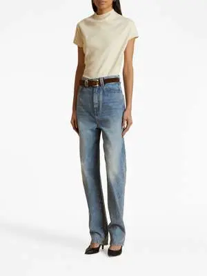 Khaite Albi High-rise Tapered Jeans