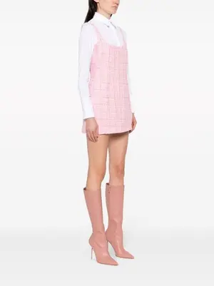 Gcds Backless Tweed Mini Dress