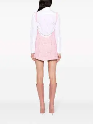 Gcds Backless Tweed Mini Dress
