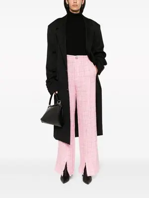 Gcds Tweed Tailored Trousers - Pink