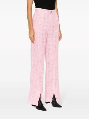 Gcds Tweed Tailored Trousers - Pink