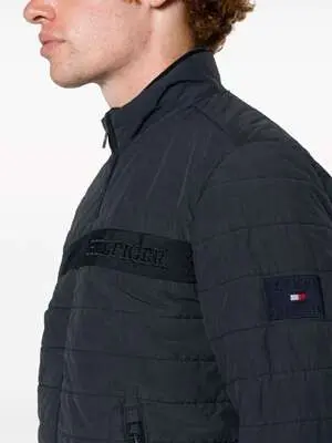 Tommy Hilfiger Logo-embroidered Padded Jacket - Blue