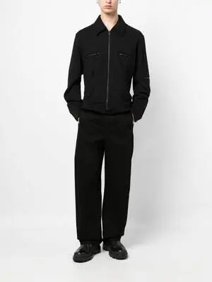 Yohji Yamamoto Zip-up Wool Shirt Jacket