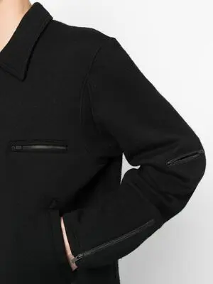 Yohji Yamamoto Zip-up Wool Shirt Jacket