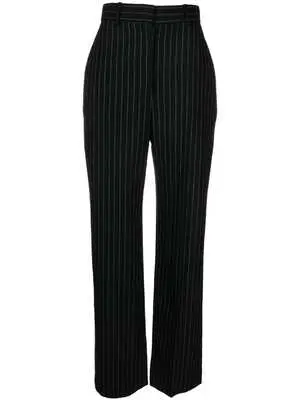 Alexander McQueen Chalk Stripe Wool Trousers