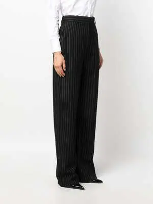 Alexander McQueen Chalk Stripe Wool Trousers