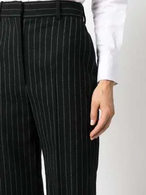Alexander McQueen Chalk Stripe Wool Trousers