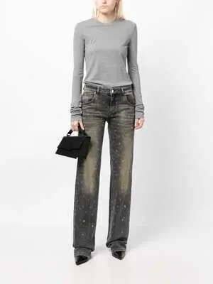 Off-White Diag-stripe Long-sleeve T-shirt - Grey