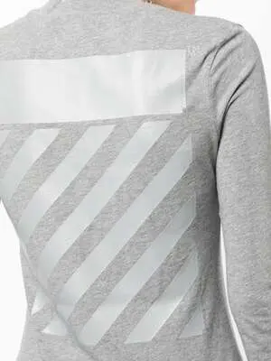 Off-White Diag-stripe Long-sleeve T-shirt - Grey