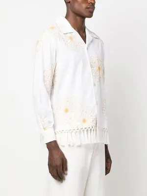 BODE Soleil Fringe Long-sleeved Shirt