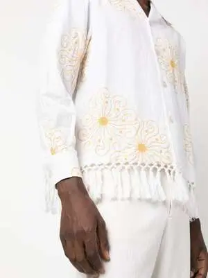 BODE Soleil Fringe Long-sleeved Shirt