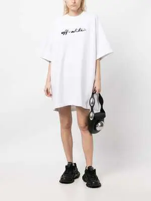 Off-White Logo-print T-shirt Dress