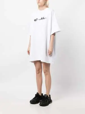 Off-White Logo-print T-shirt Dress