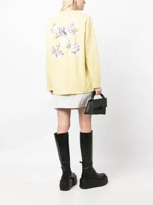 Off-White Flower Arrow Organic-cotton Sweatshirt
