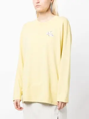Off-White Flower Arrow Organic-cotton Sweatshirt