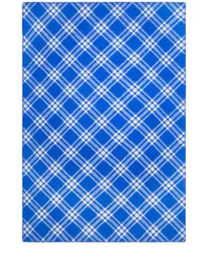 Burberry Check-print Wool Blanket - Blue
