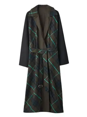 Burberry Reversible Check-plaid Trench Coat