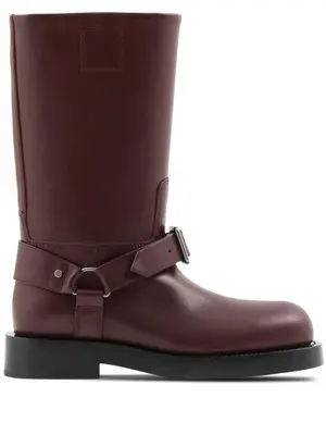 Burberry Buckle-detail Riding Boots